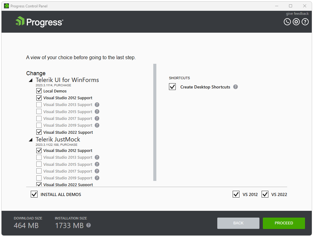 Turning Features On/Off - Telerik Control Panel - Progress Telerik Control Panel