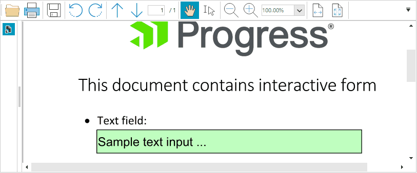 How To Adjust Font Size For The Text Fields In PDF Forms Telerik UI For WinForms