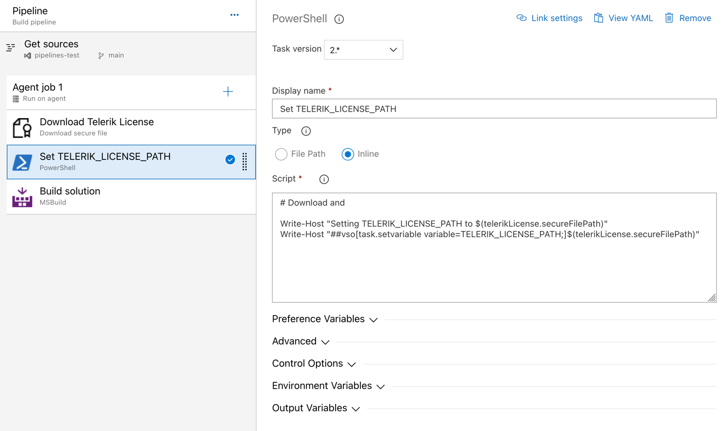 Installing License Key To Ci Services Telerik Ui For Wpf