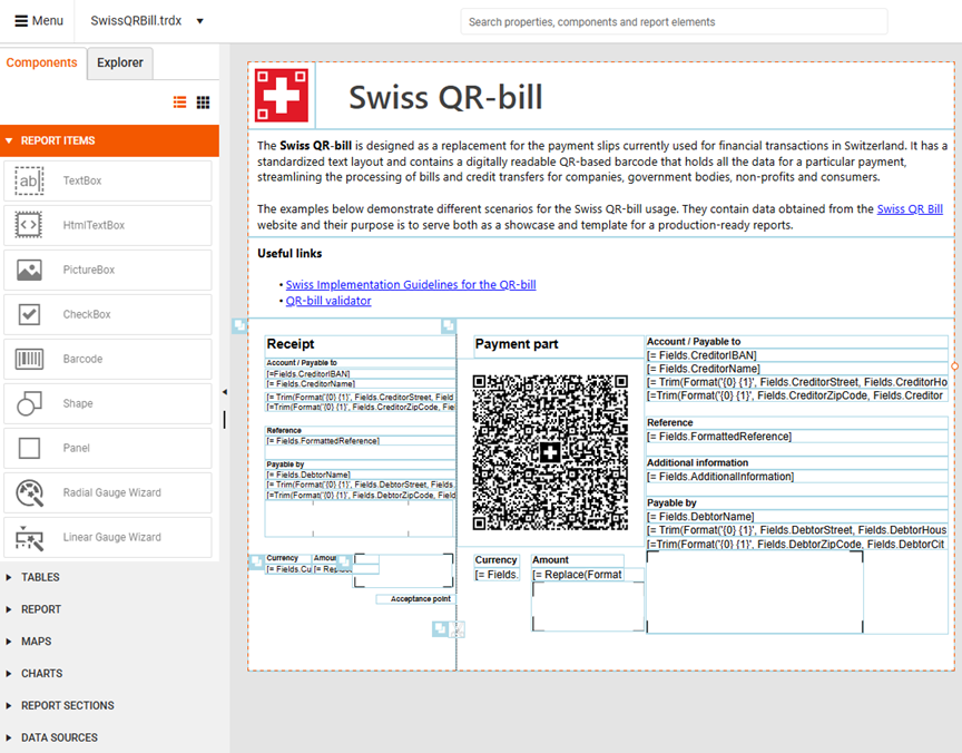 Components - Overview - Telerik Reporting